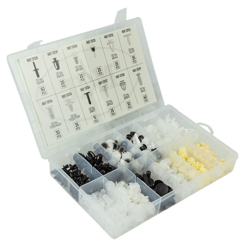 CLIPS EN PLASTIQUE COFFRET POUR PEUGEOT / CITROEN 345 PCS