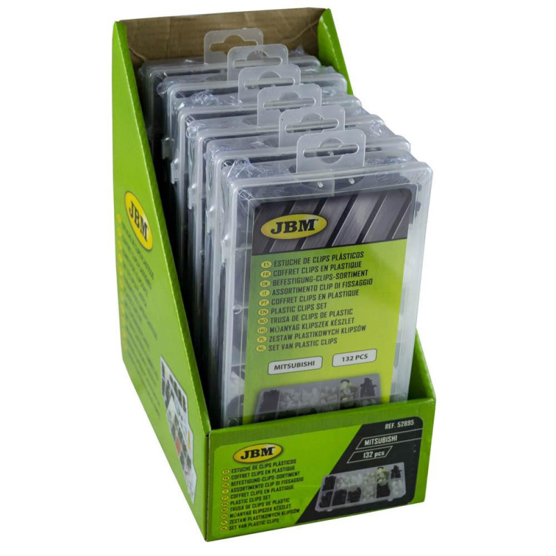 CLIPS EN PLASTIQUE COFFRET POUR MITSUBISHI 132 PCS